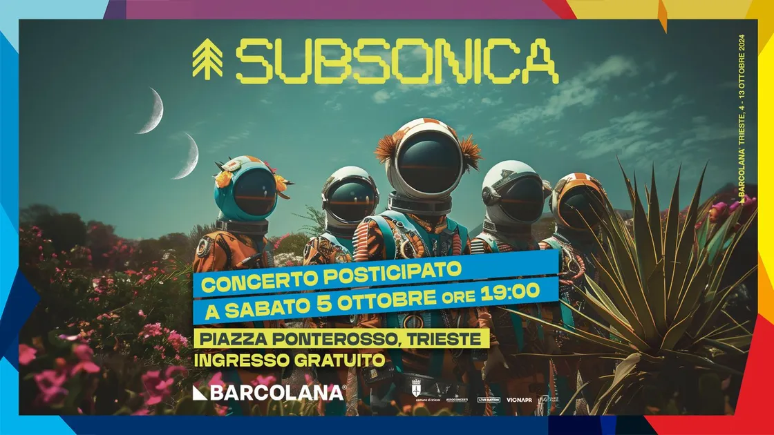 Barcolana 57 - Barcolana - News - Concerto dei Subsonica posticipato a ...
